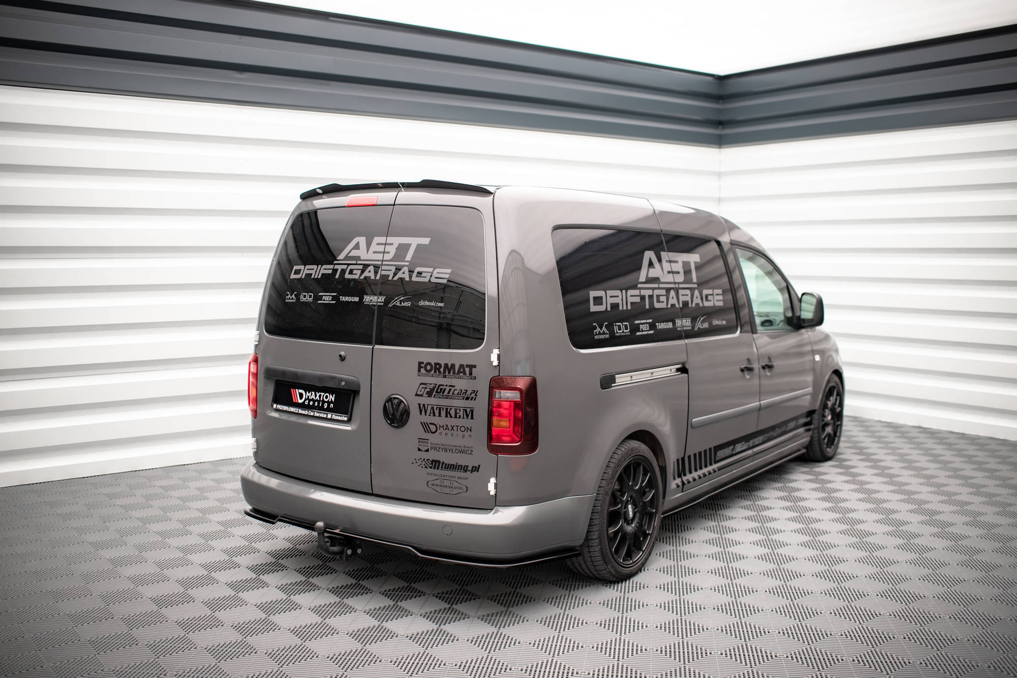 Seitenschweller Ansatz für Volkswagen Caddy Long Mk3 Facelift Carbon L ...